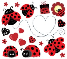 Ladybug Valentine Art Free Stock Photo - Public Domain Pictures