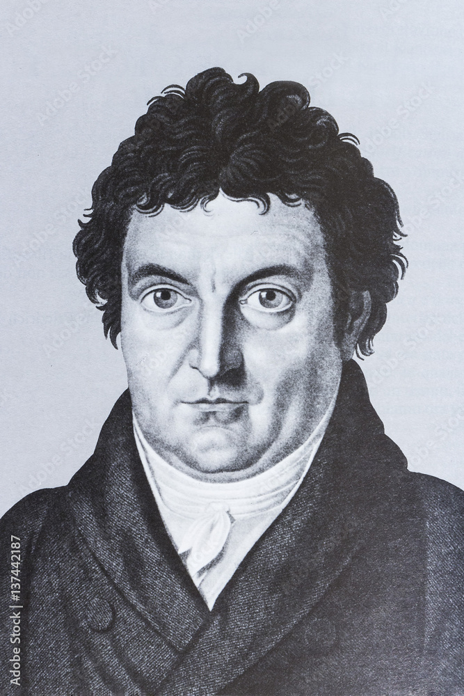 Foto de Stock Portrait of the philosopher Johann Gottlieb Fichte ...