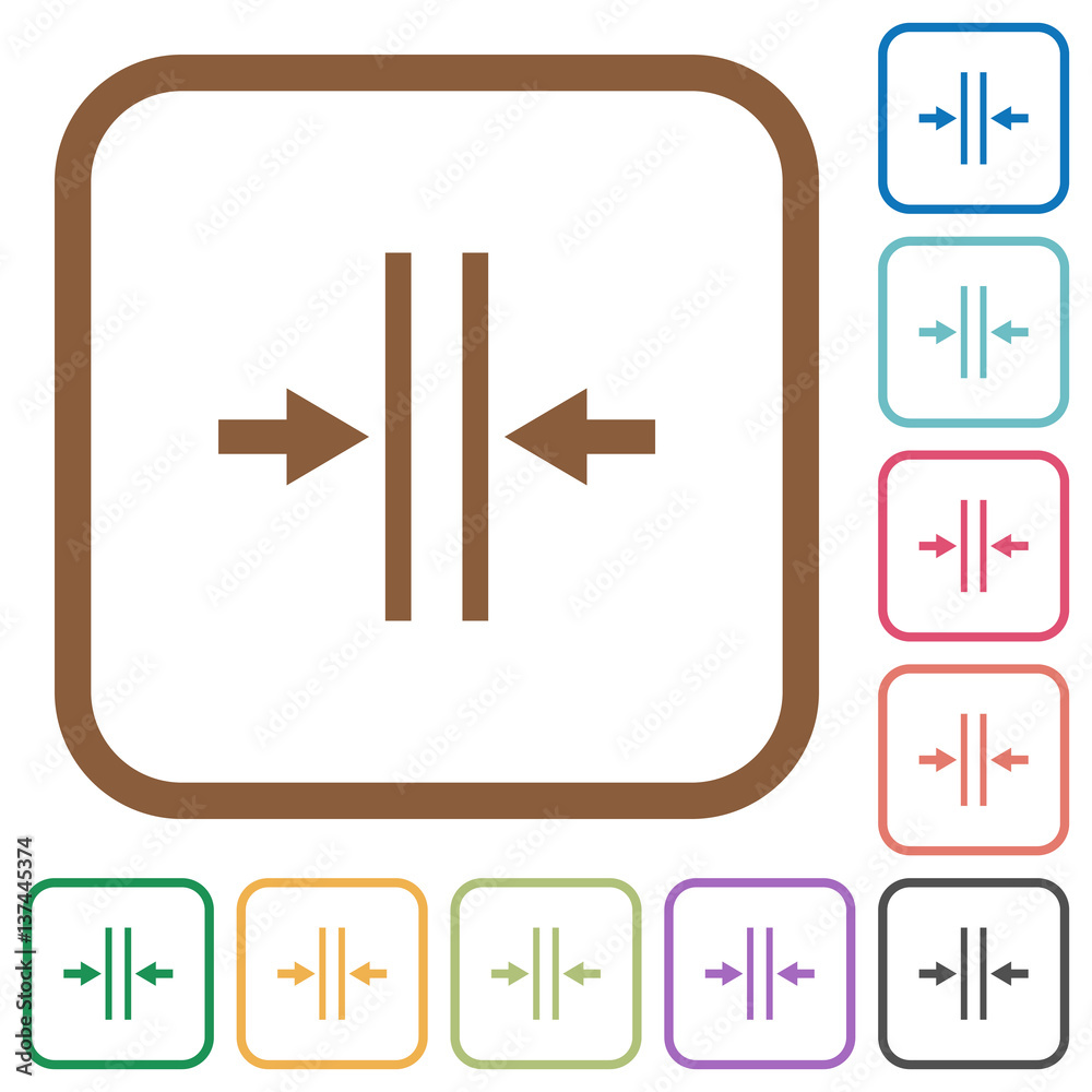 Adjust text column gutter simple icons Stock Vector | Adobe Stock