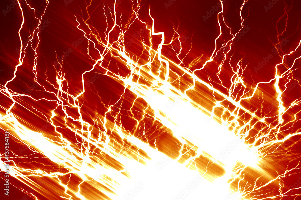 Lightning electricity spark Stock Illustration | Adobe Stock