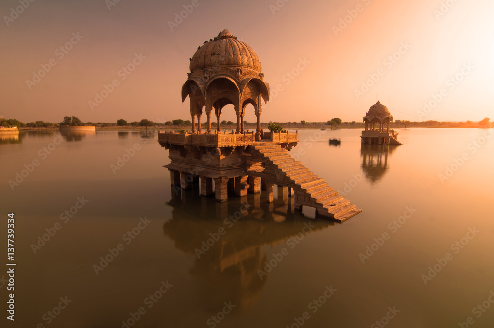 gadi sagar temple of Rajasthan, india Stock Photo | Adobe Stock