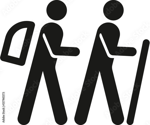 Piktogramm Pilger Stock-Vektorgrafik | Adobe Stock