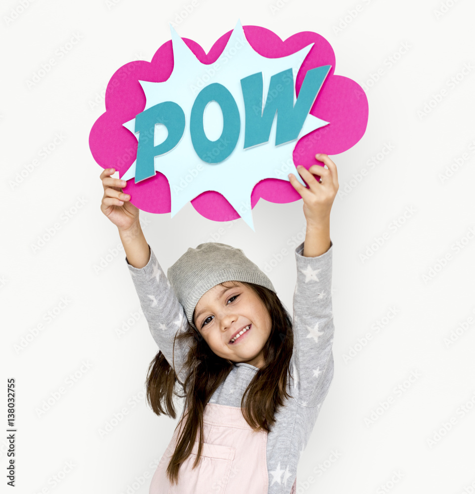 Little Girl Having Fun Portrait Stock Photo | Adobe Stock