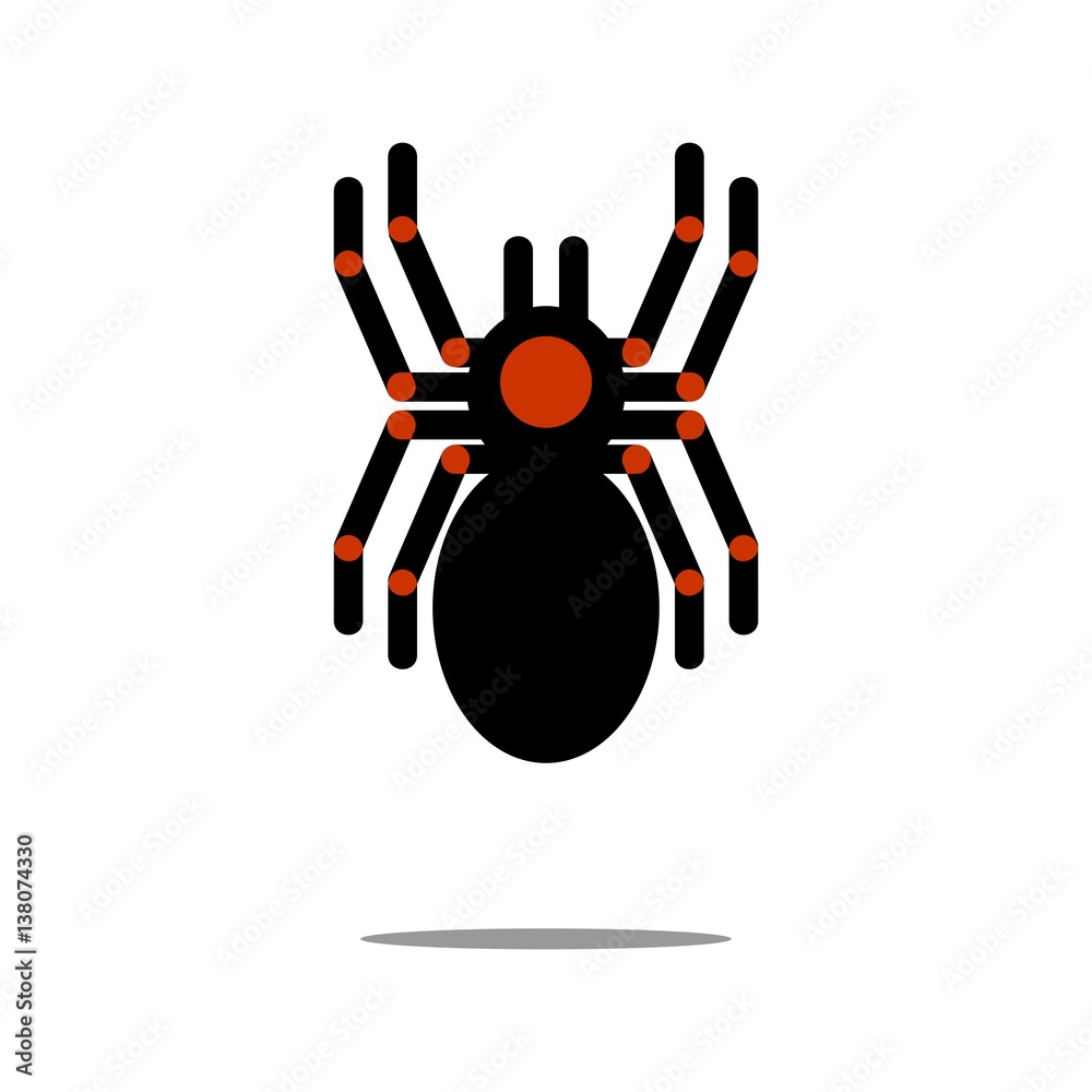 Tarantula vector icon Stock Vector | Adobe Stock