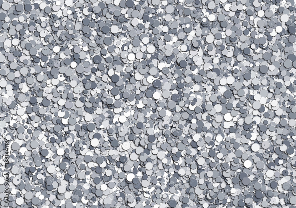 Gray circle confetti background Stock Illustration | Adobe Stock