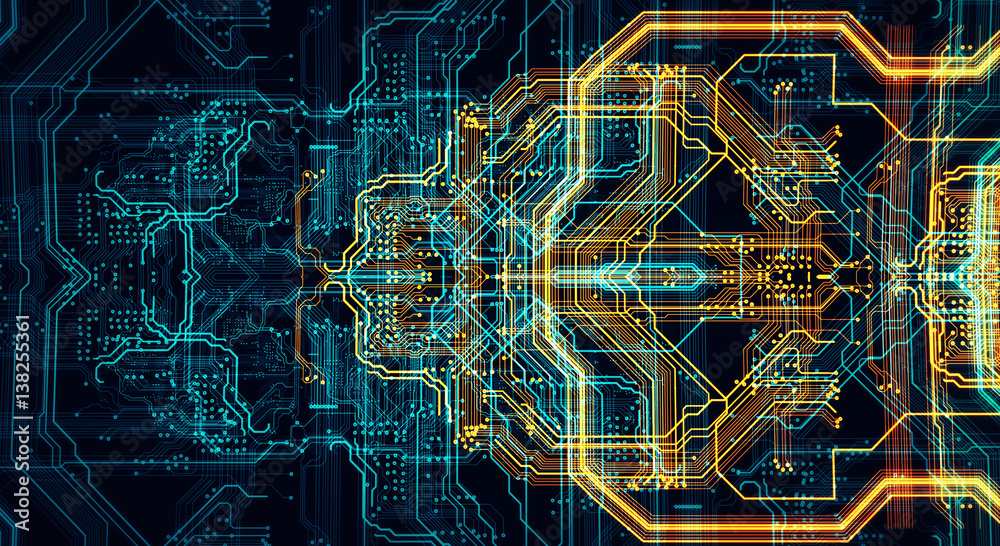 Stock-Illustration „Technology background/Technology background of the ...