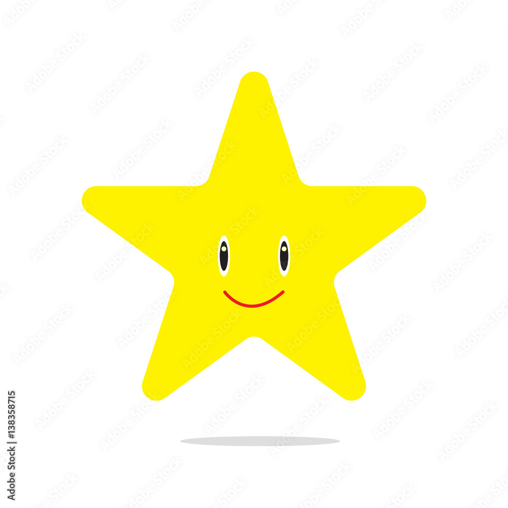 star cartoon isolated vector Stock Vector | Adobe Stock