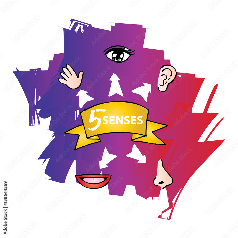 Five senses Stock Illustration | Adobe Stock