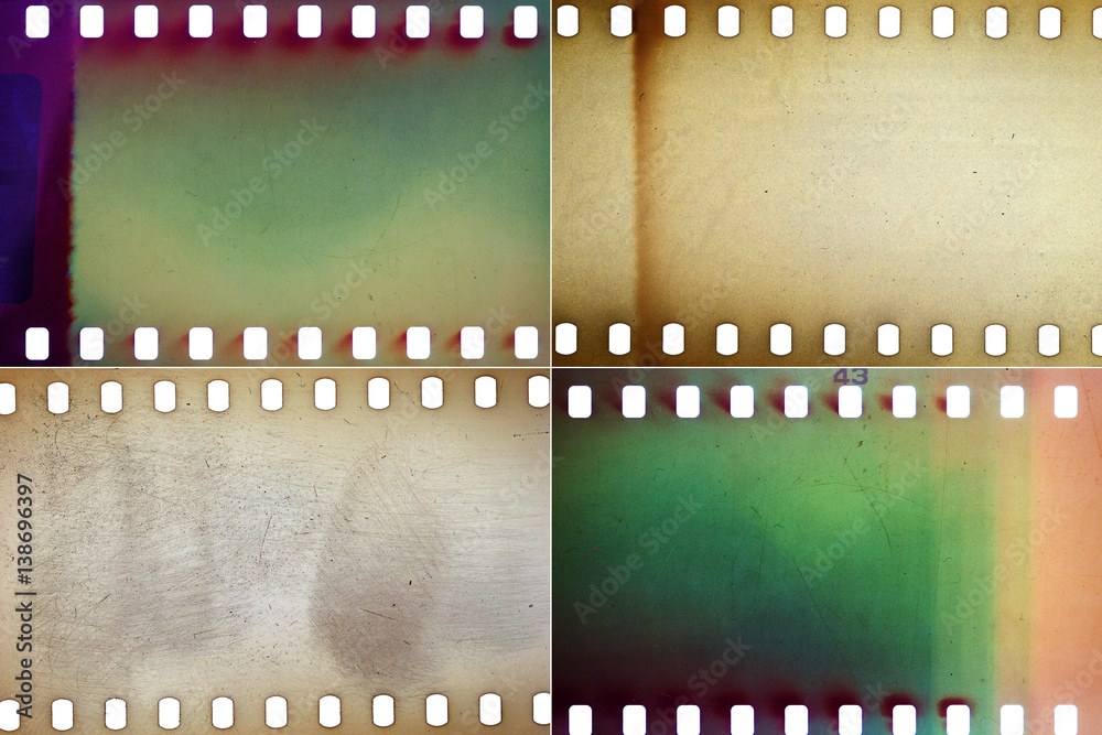 Set of film textures Stock Photo | Adobe Stock