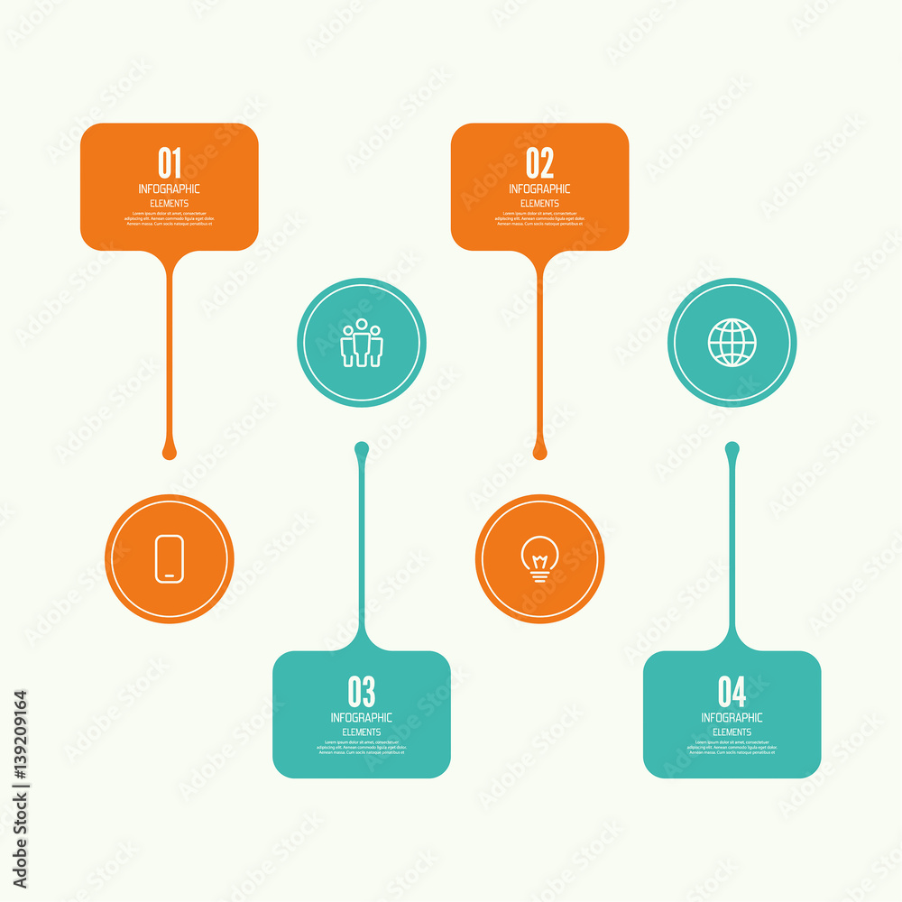 Comparative chart with banner for presentation, informative forms ...