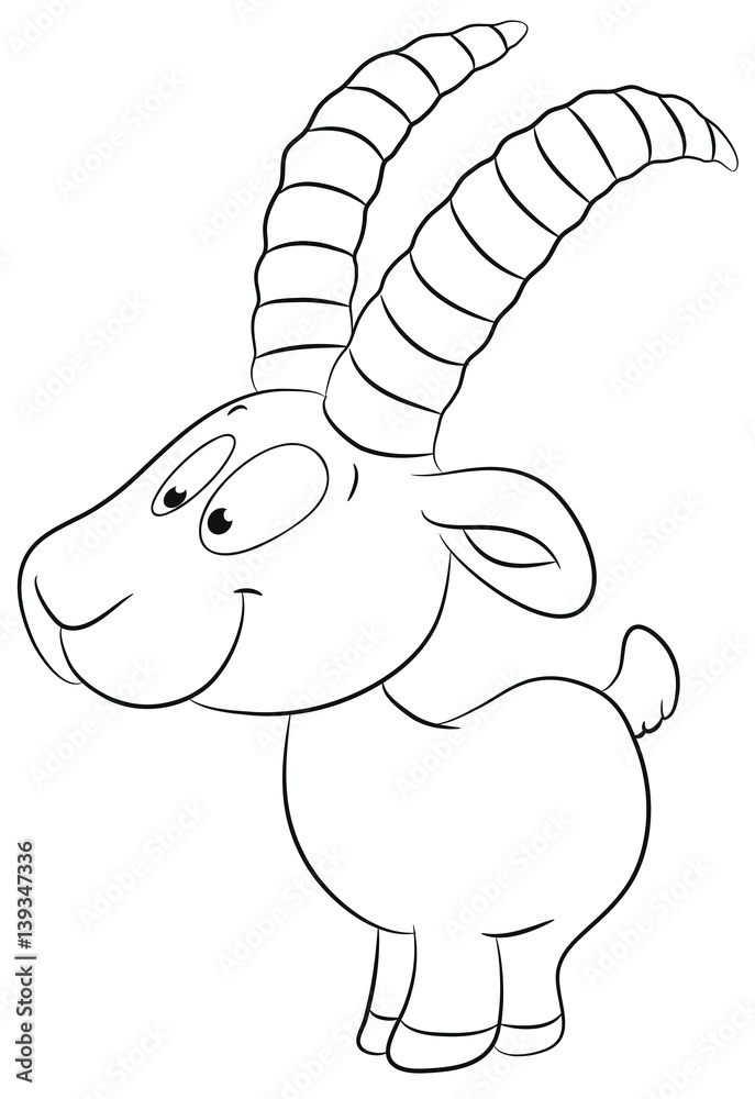 Sternzeichen Steinbock Vektor-Illustration Stock Vector | Adobe Stock