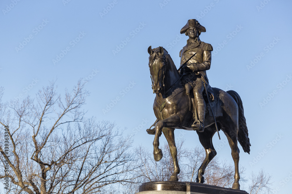 George Washington Statue Boston Stock Photo | Adobe Stock