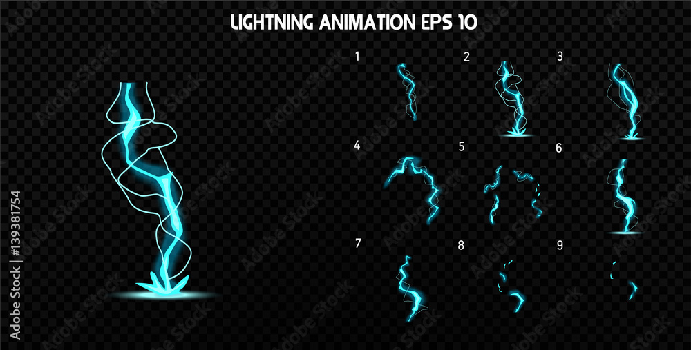 Vector explode. Explode effect animation with smoke. Cartoon explosion ...