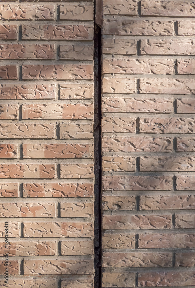Vertical expansion joint makes allowance for thermal expansion of the ...
