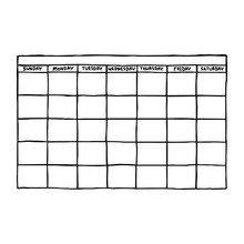 Printable Blank Monthly Calendar Free Stock Photo - Public Domain Pictures