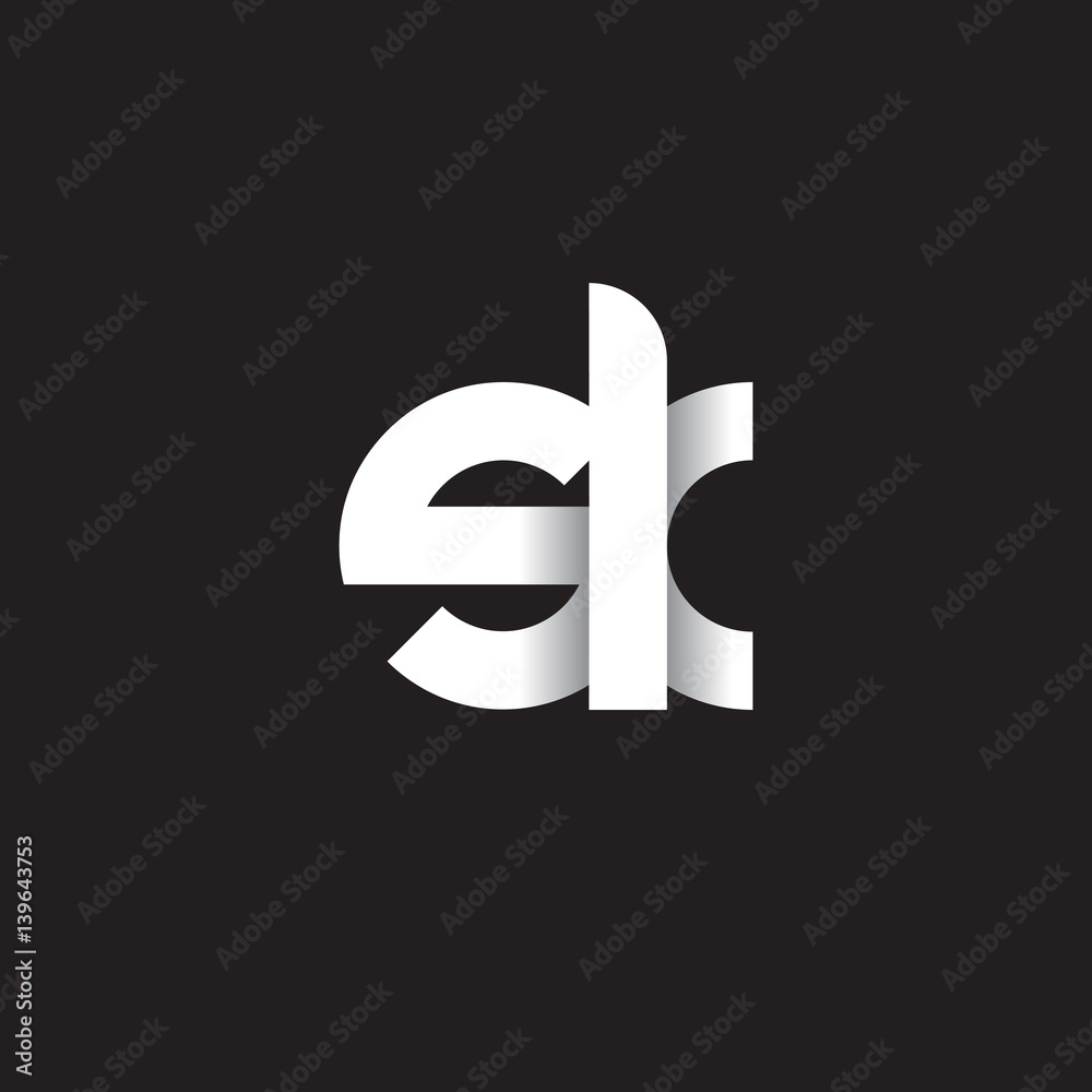 Initial lowercase letter sk, linked circle rounded logo with shadow ...