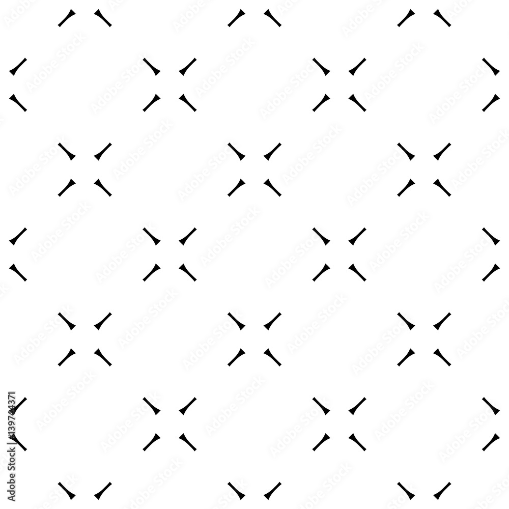 Vector minimalist seamless pattern, simple monochrome geometric texture ...