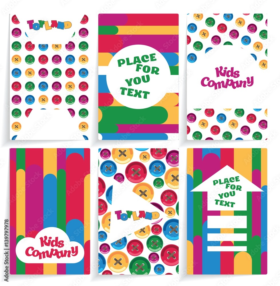 Cards children's shops Stock Vector | Adobe Stock