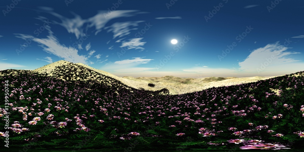 environment map ,HDRI High resolution map. Round panorama, spherical ...