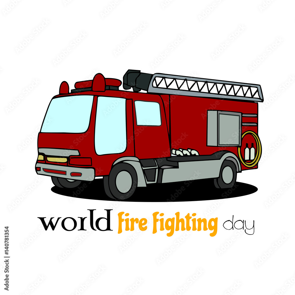 Firefighting fire rescue Logo Vector Stock Vector | Adobe Stock