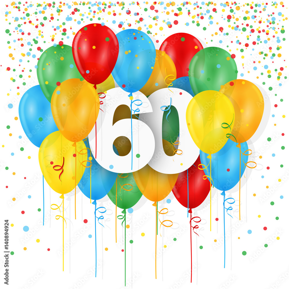 60th Birthday Clipart