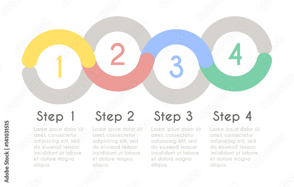 Progress chart statistic concept. Infographic vector template for ...