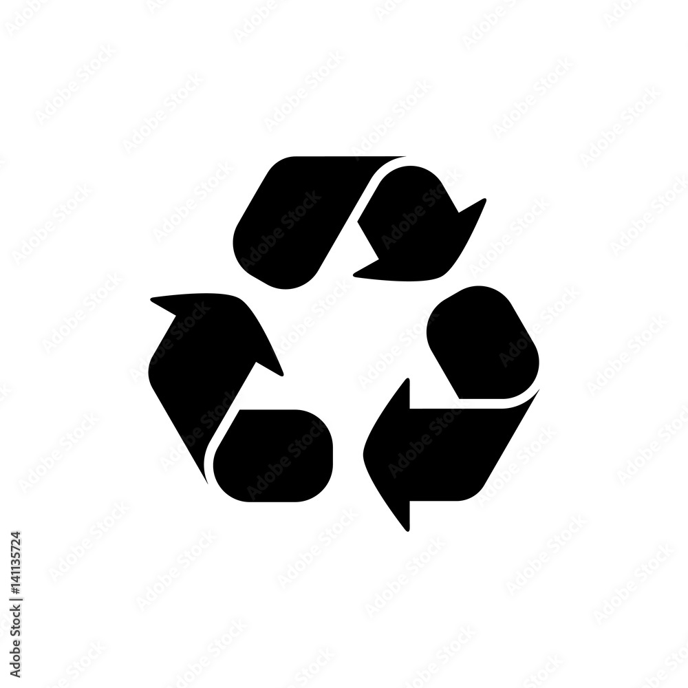 4 arrow pictogram refresh reload rotation loop sign set. Volume 03. Simple black icon on white ...