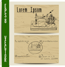 Sewing Machine Business Card Free Stock Photo - Public Domain Pictures