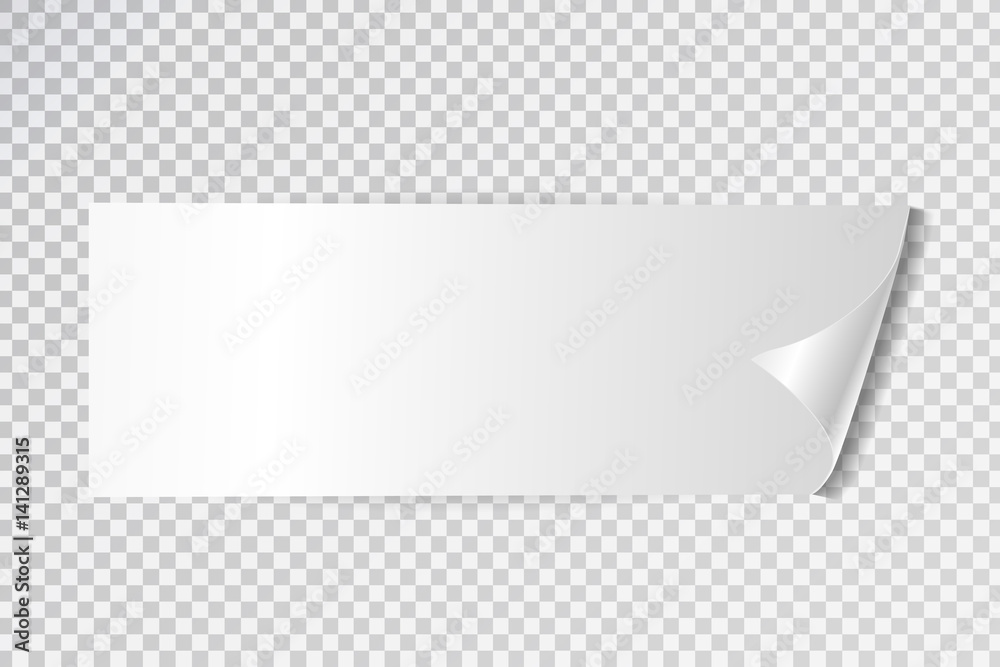 Vector realistic isolated white sticky label for sale on the ...