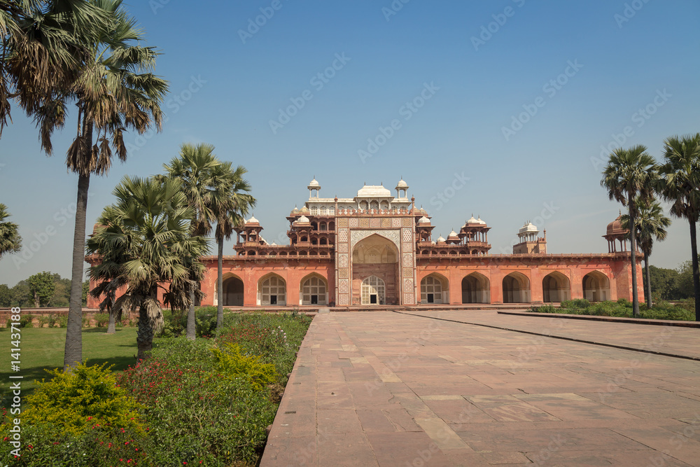 Mughal emperor Akbar tomb at Sikandra Agra built by his son Jahangir in ...