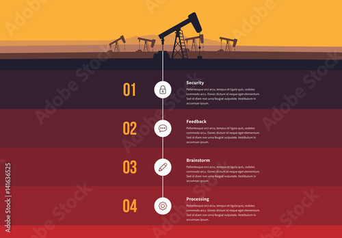 Fossil Energy Infographic Stock Template | Adobe Stock