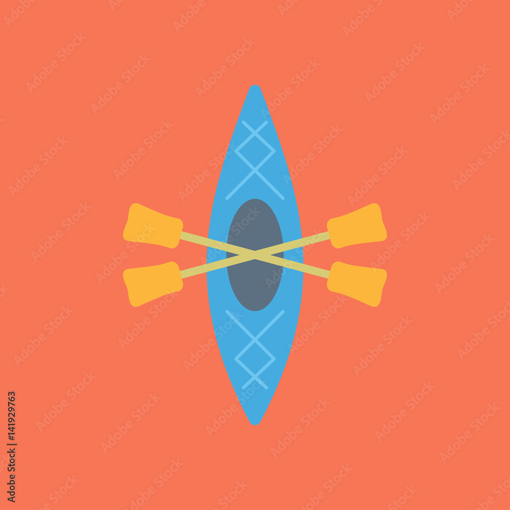 Kayak icon Stock Vector | Adobe Stock