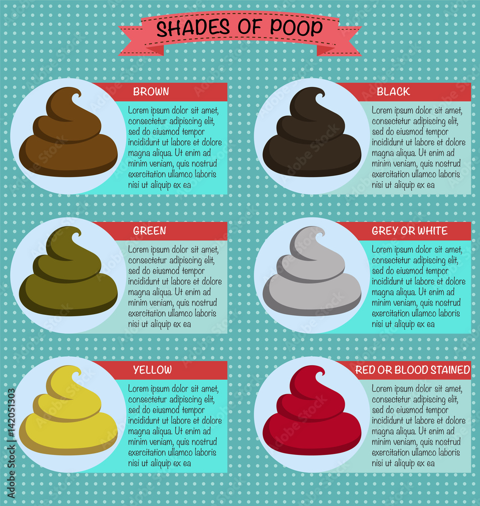 Стоковий вектор Shades Color Of Poop, Healthy Concept | Adobe Stock