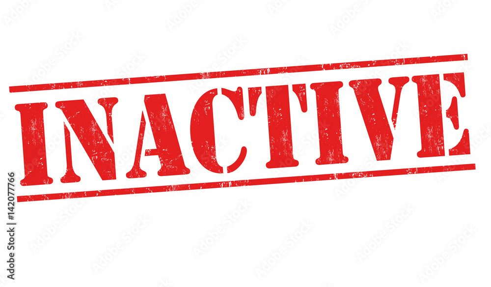 Inactive sign or stamp Stock Vector | Adobe Stock
