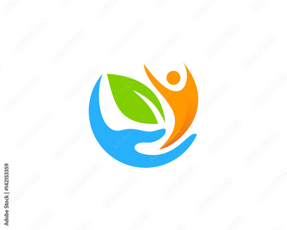Healthy Care Icon Logo Design Element Stock Vector | Adobe Stock