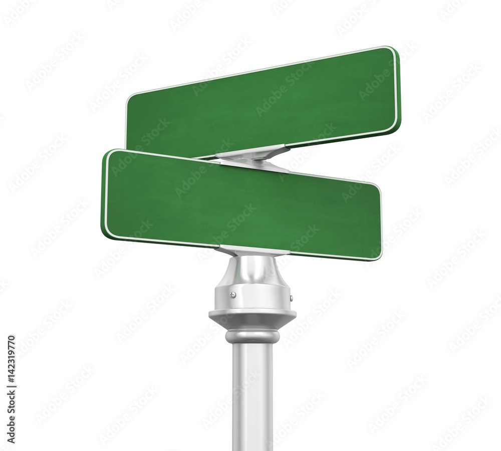 Blank Street Sign Isolated Stock Illustration | Adobe Stock