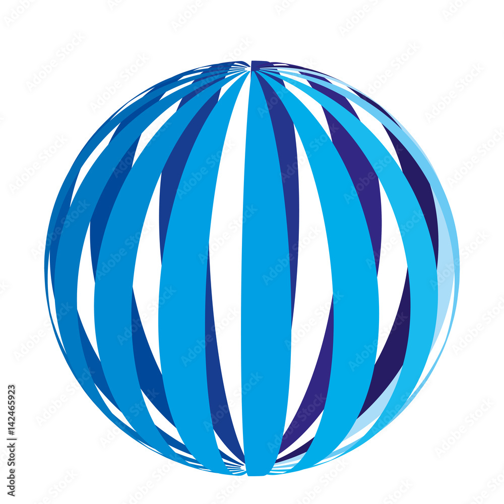 global earth planet with differents lines, vector illustration design ...