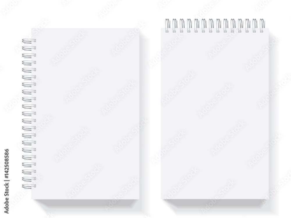 Notebook for your design and logo. Mock up Stock Vector | Adobe Stock