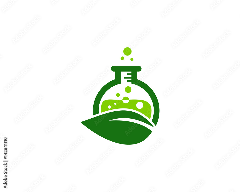 Science Green Lab Icon Logo Design Element Stock Vector | Adobe Stock