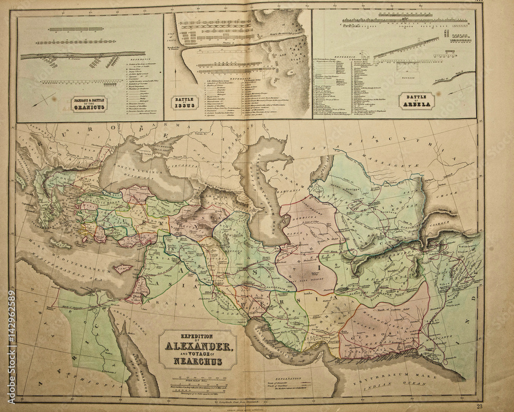 Ancient map of the world . Published by George Philip and son at London ...
