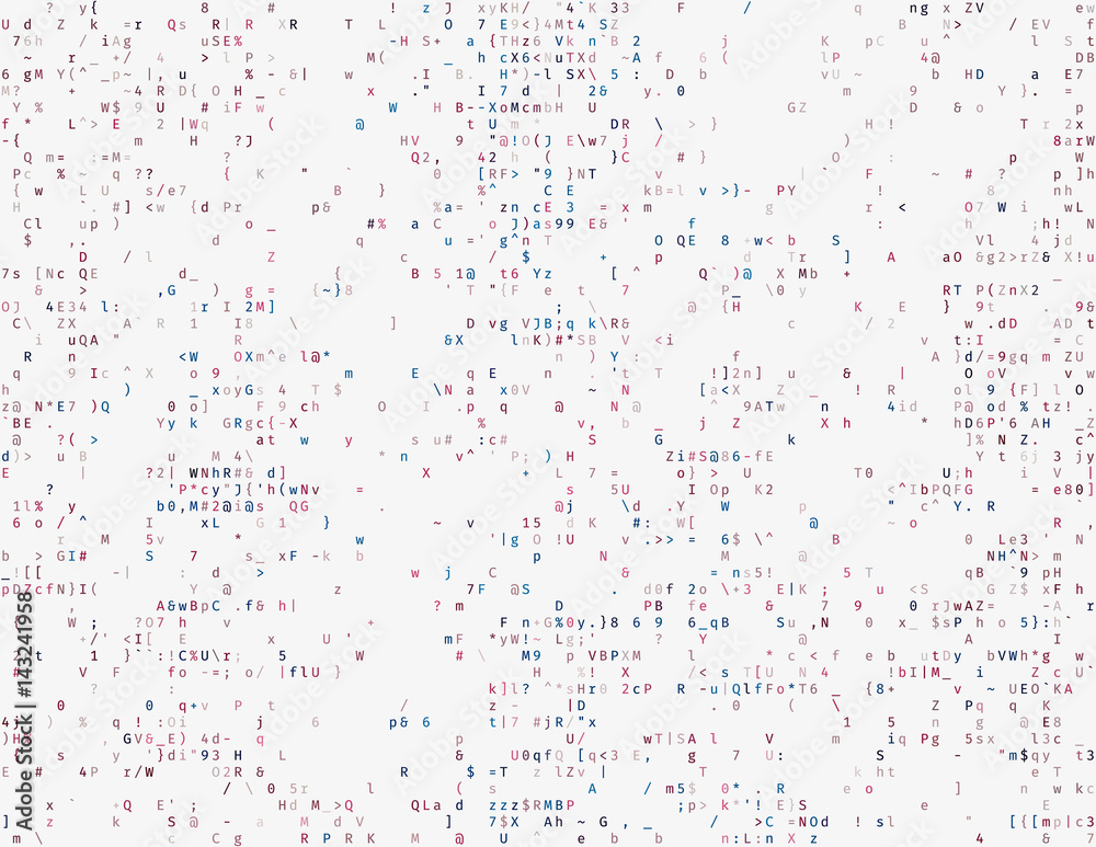 Corrupted source code. Modern vector illustration about computer ...