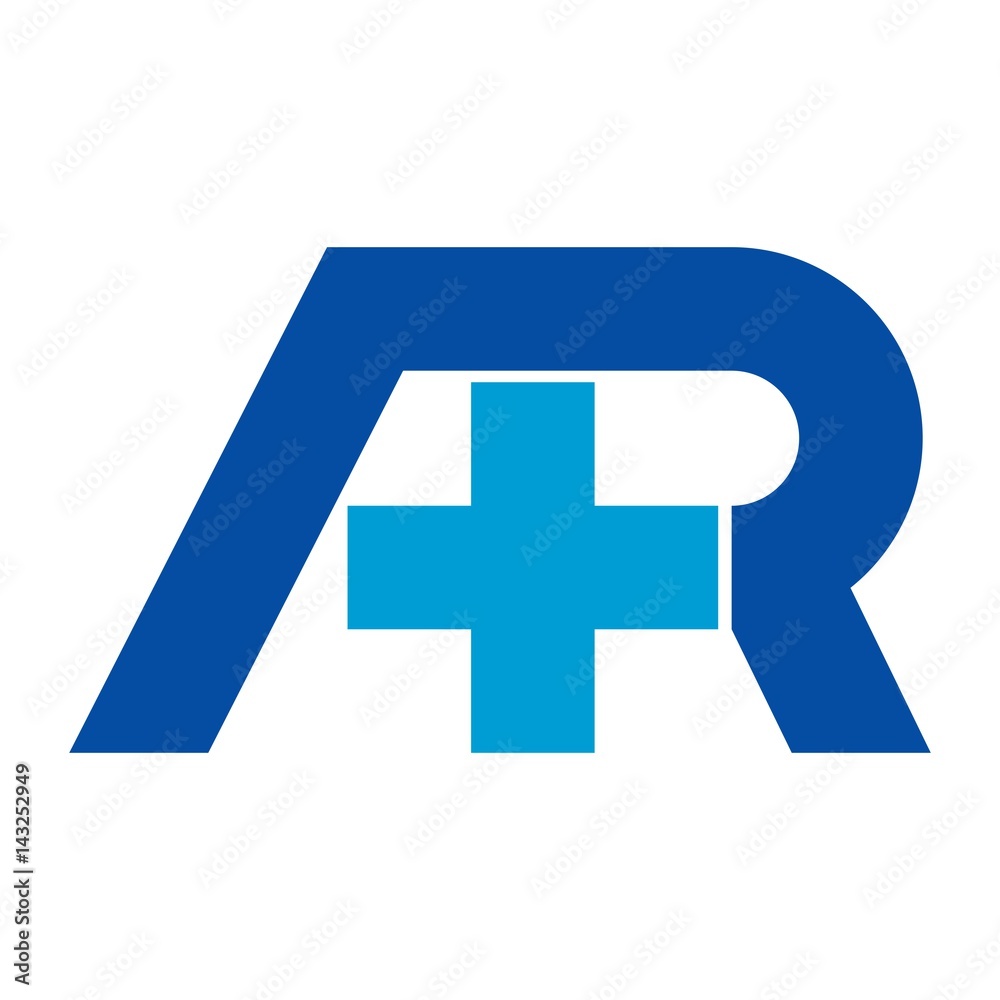 letter a and r logo vector. medical logo vector. Stock Vector | Adobe Stock