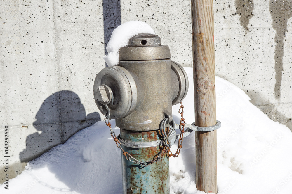 hydrant in New York City street. Fire hidrant for emergency fire access ...