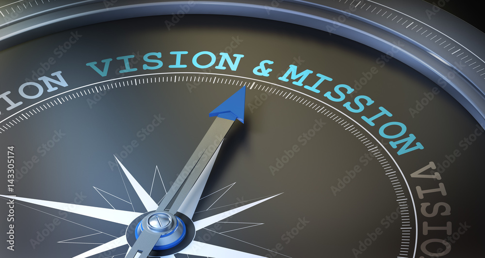 Vision & Mission / Compass Stock Illustration | Adobe Stock