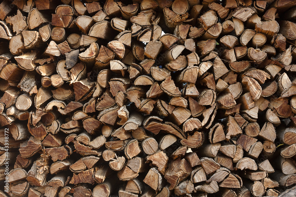 dry wood pyre for fuel, used for cooking and making heat during cold ...