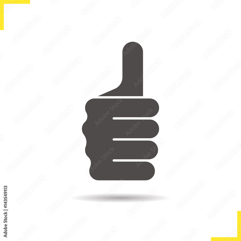 Thumbs up hand gesture icon Stock Vector | Adobe Stock