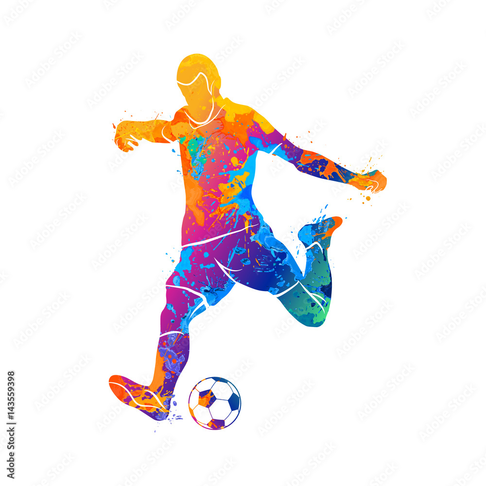 ball, soccer, player Stock Vector | Adobe Stock