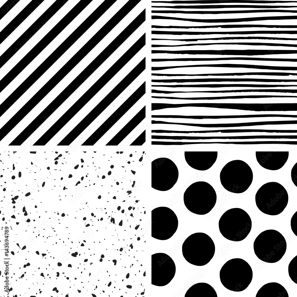 Universal useful vector seamless patterns. Endless texture background ...