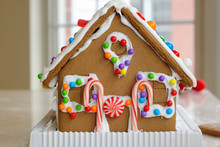 Peppermint Gingerbread House Free Stock Photo - Public Domain Pictures