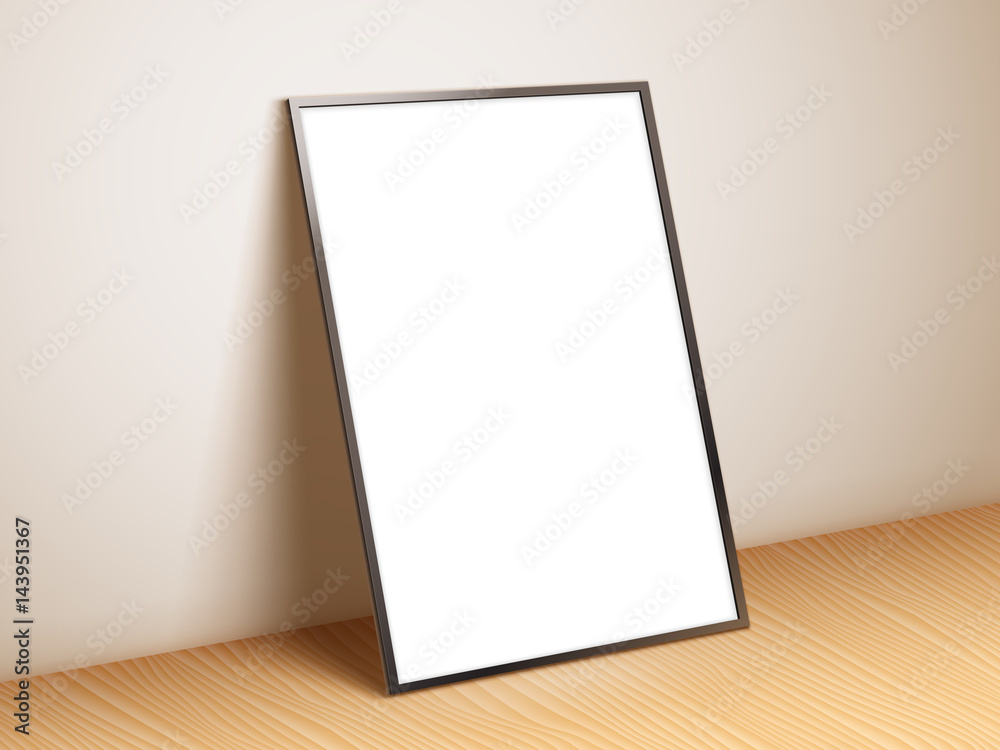 Blank White Poster Template Stock Vector | Adobe Stock